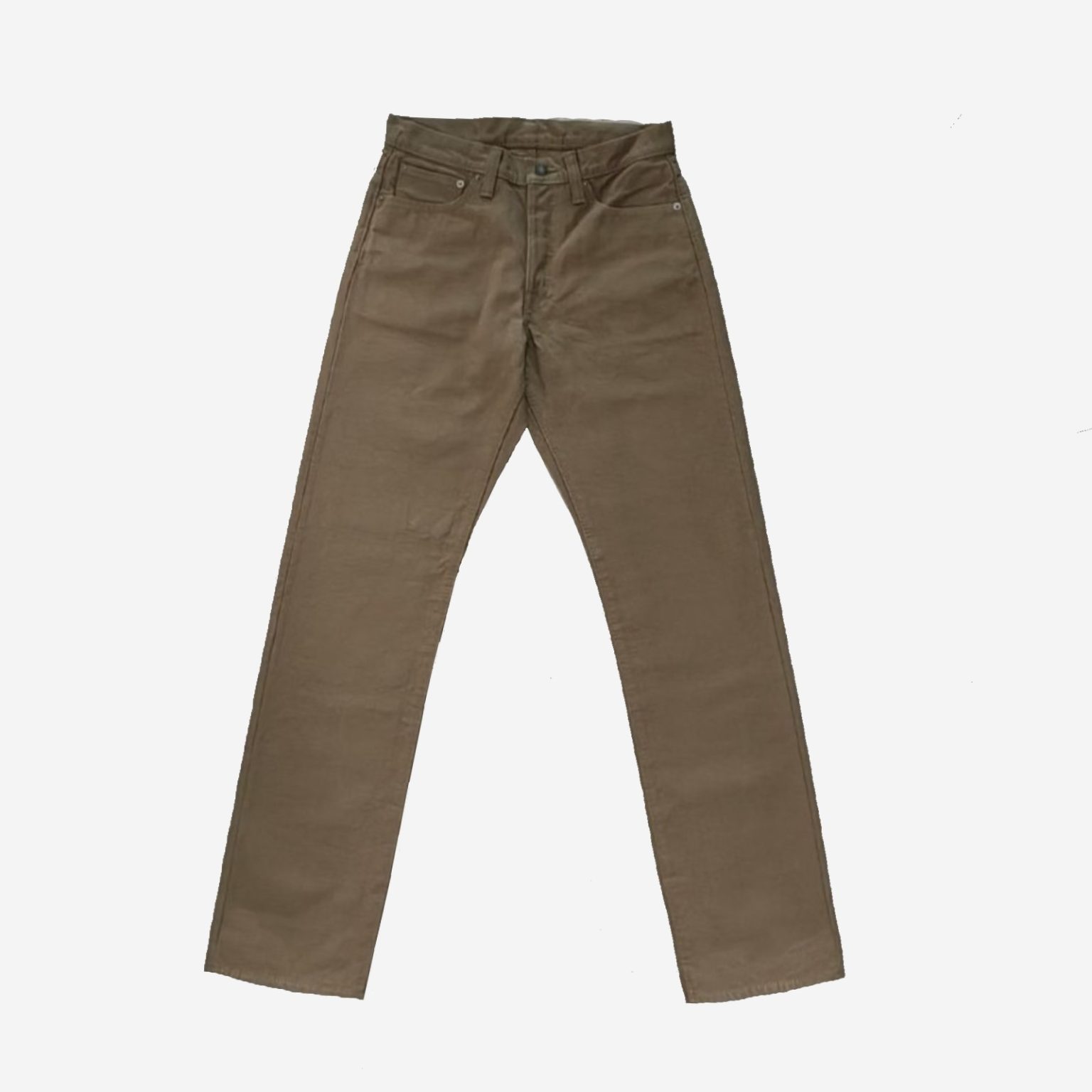 Pure Blue Japan (1176-OLV) Heavy Duck Cloth Regular Straight - Olive ...