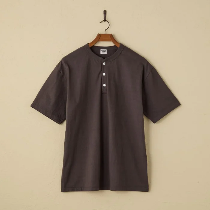 Dubble Works 7.7oz Mid Weight Henley Neck Tee - Asst. Colours - THE ...